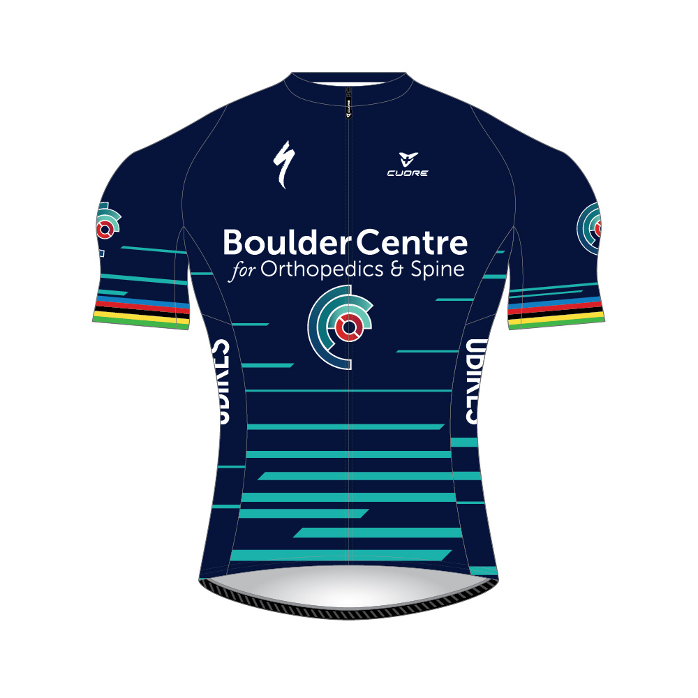 CUORE | Men's Silver S/Sleeve Race Jersey 2.0 - Ex World Champion
