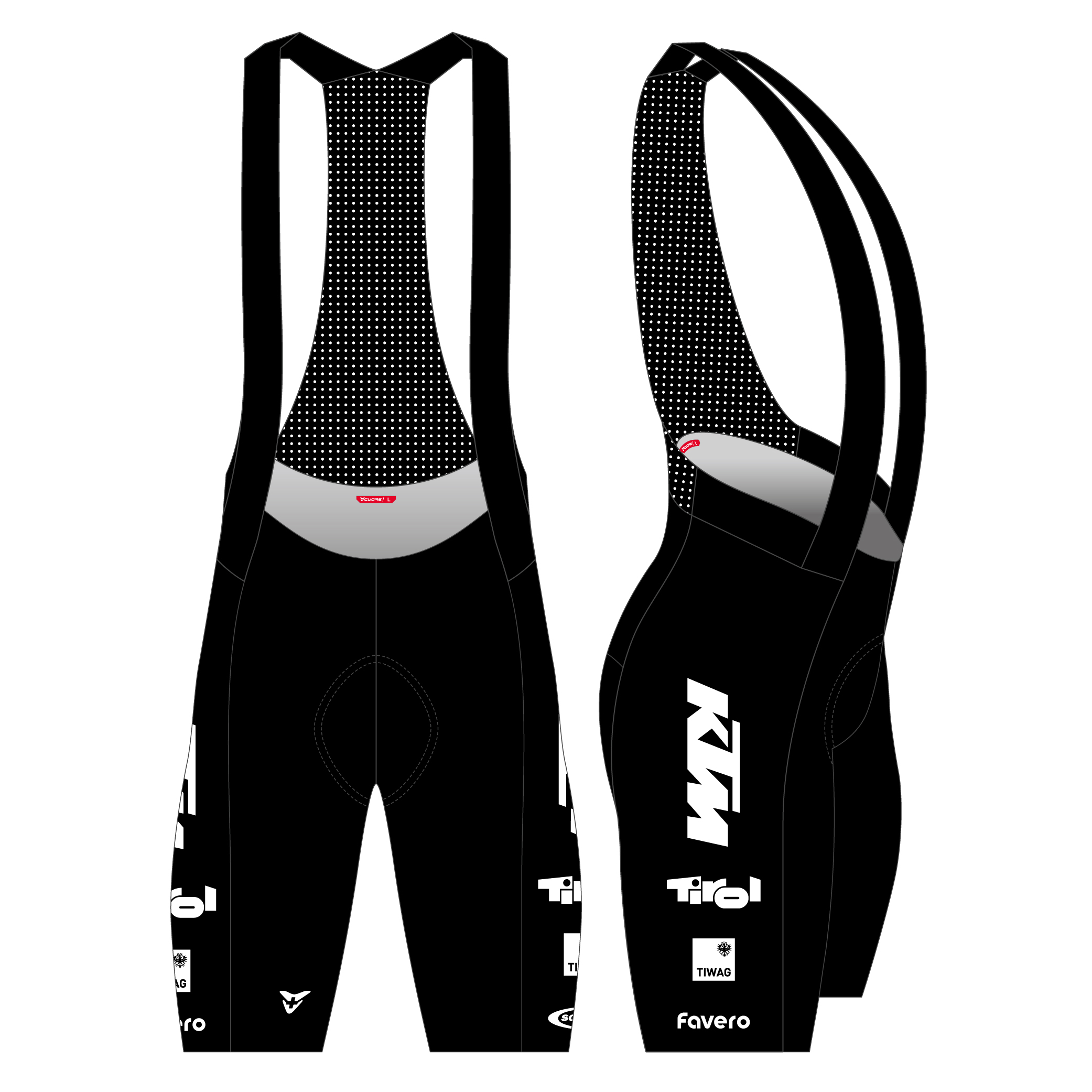 CUORE | Men's Gold Pro Woven Bib Short Custom